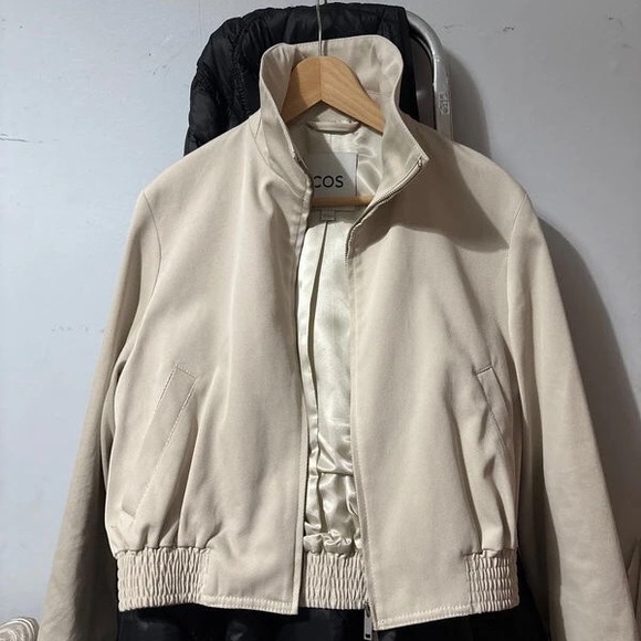 COS | Jackets & Coats | Cos Mens Elegant Cream Bomber Jacket | Poshmark
